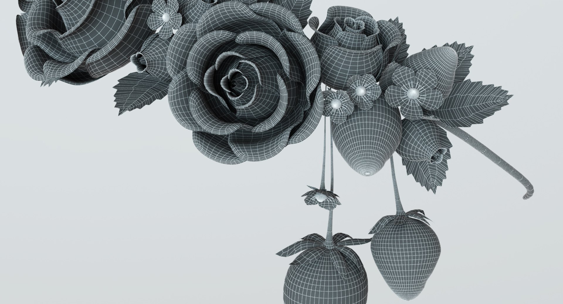 Circlet Flowers 3D Model - TurboSquid 1431543