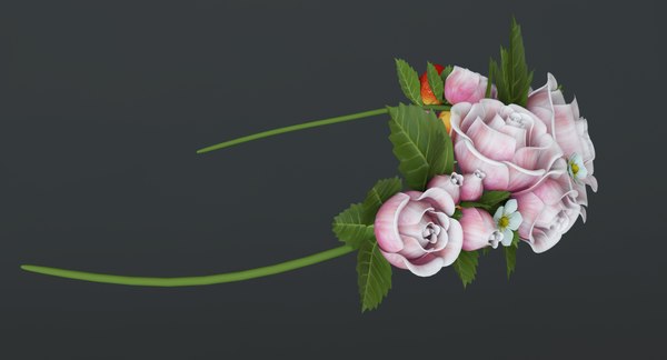 Circlet flowers 3D model - TurboSquid 1431543