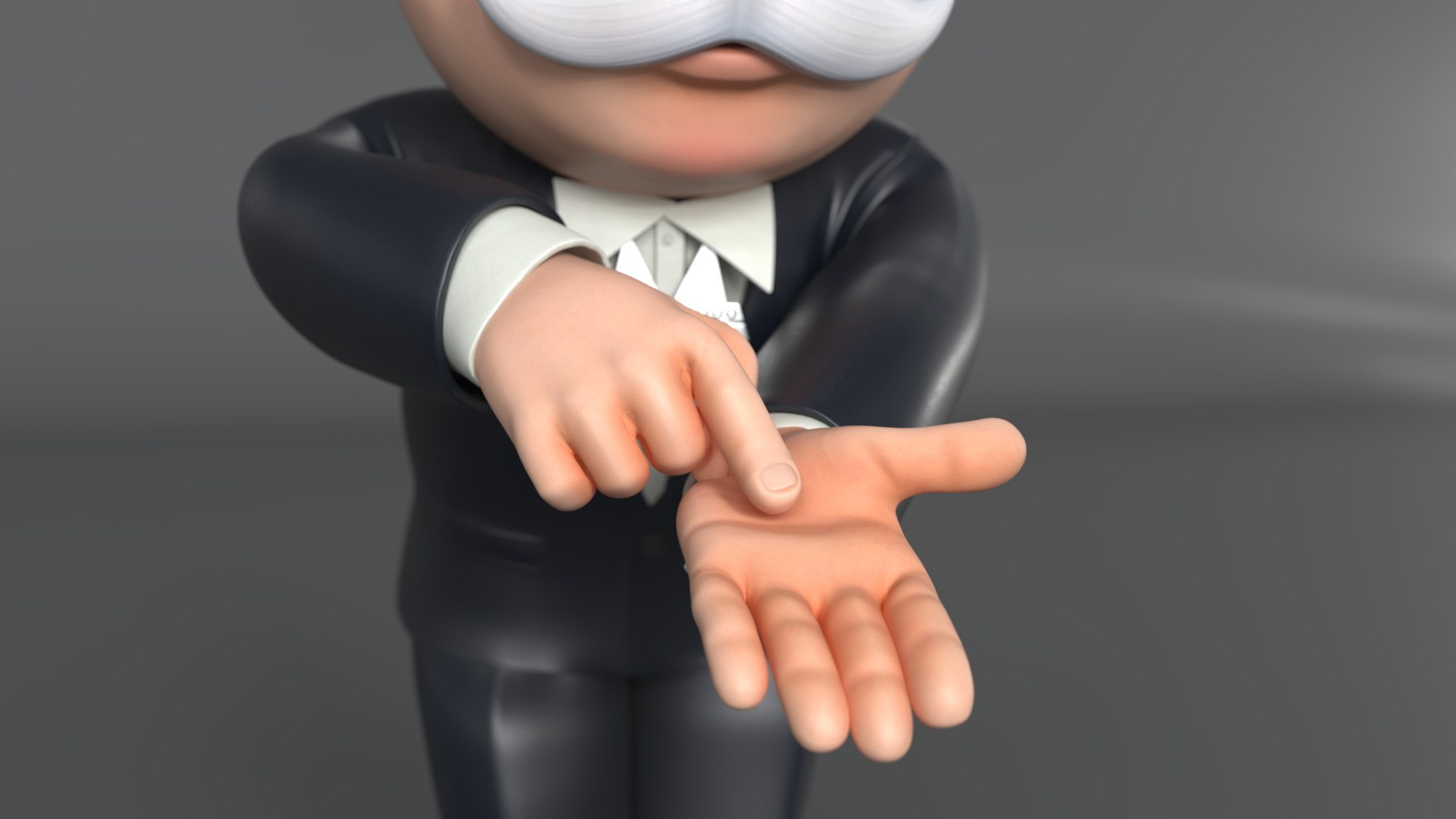Mr Monopoly Trading Pose For 3D Print Model - TurboSquid 2287831