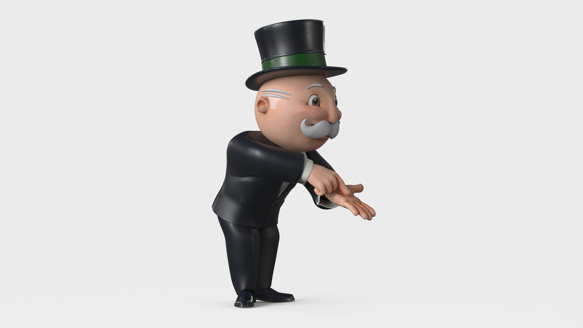 Mr Monopoly Trading Pose For 3D Print Model - TurboSquid 2287831