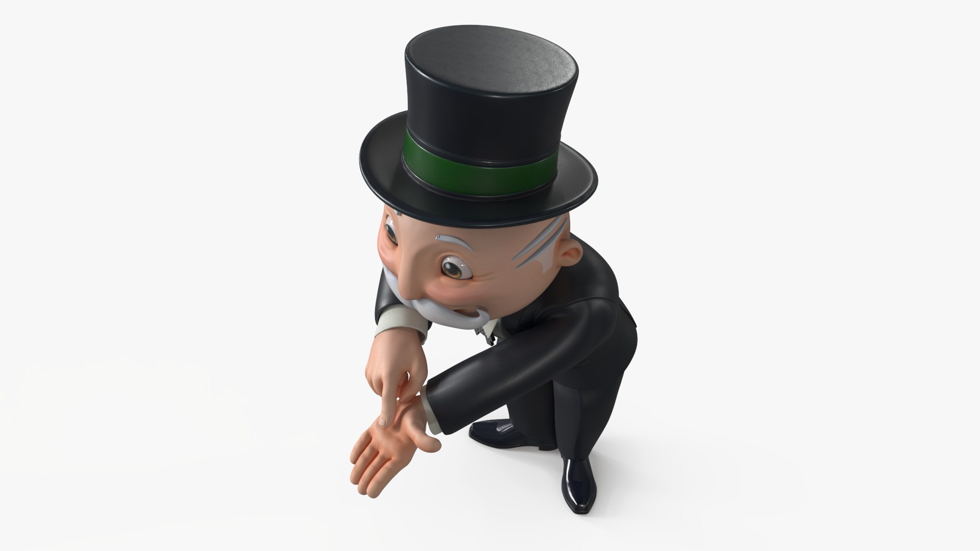 Mr Monopoly Trading Pose For 3D Print Model - TurboSquid 2287831