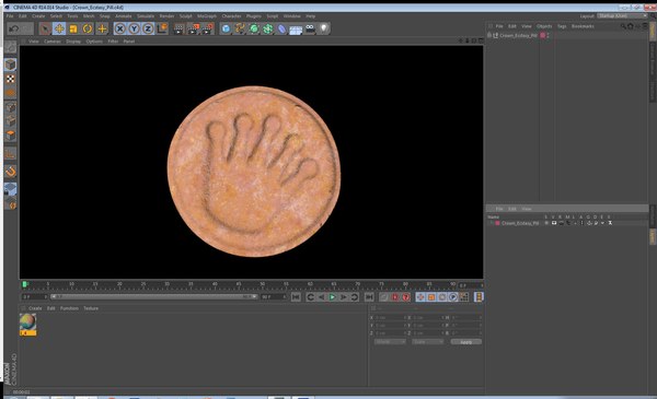 3D crown ecstasy pill - TurboSquid 1425595