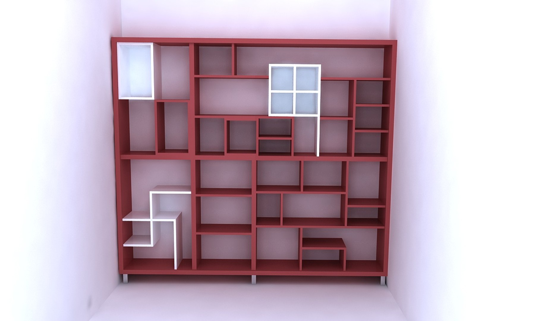 3D model bookshelf - TurboSquid 1427850