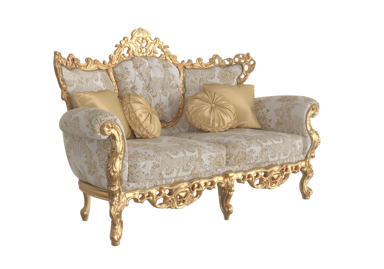 Baroque Classy Sofa By Modenese 3D Model - TurboSquid 2287898