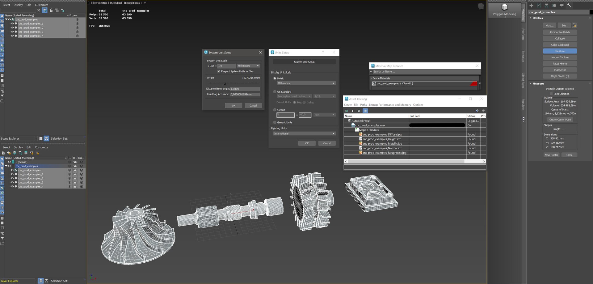 3D Model CNC Production Examples - TurboSquid 2246202