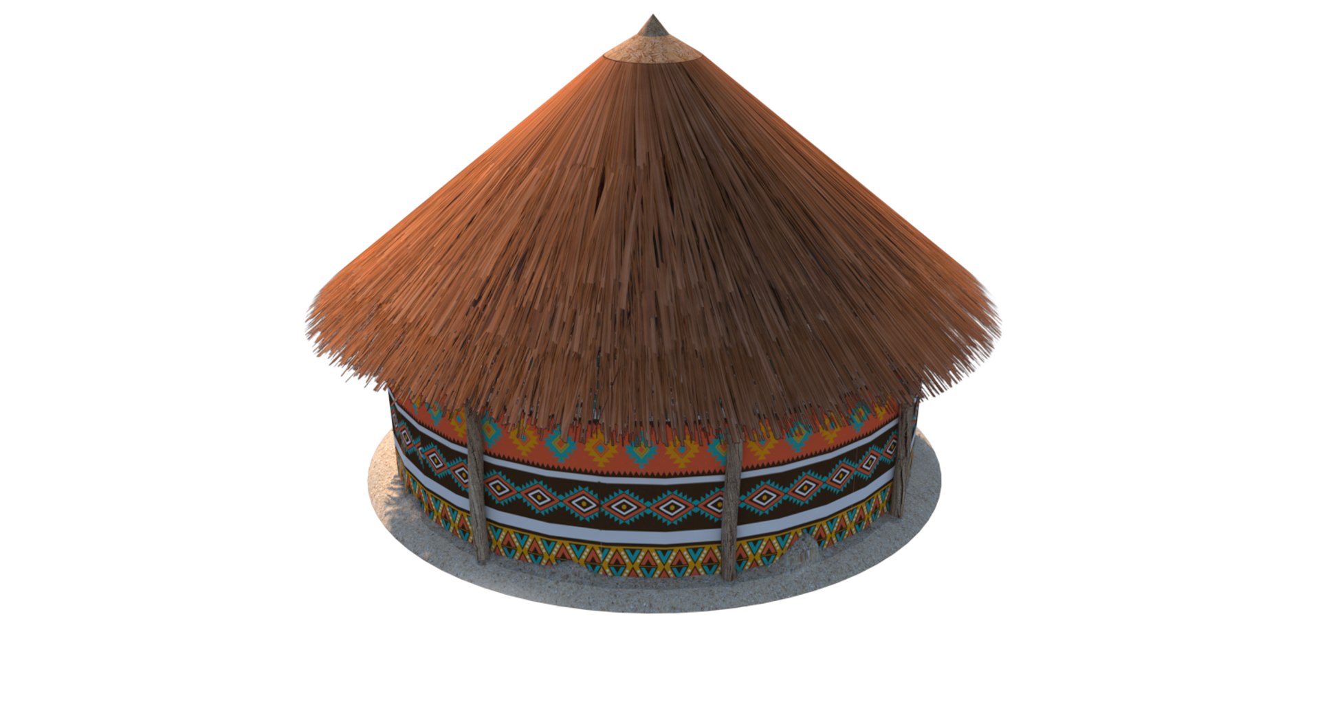 3D African Hut Model - TurboSquid 1200606