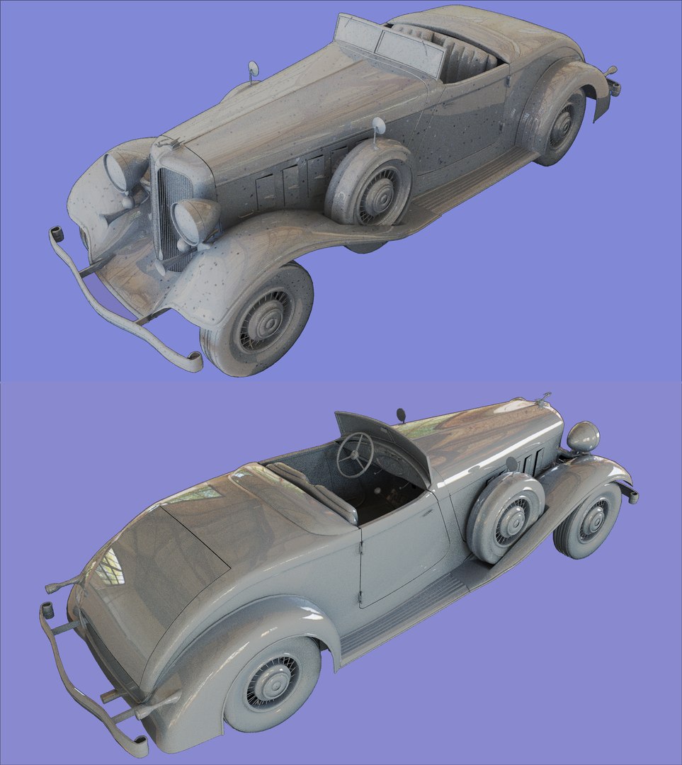 3D Classic Car Model - TurboSquid 1416383