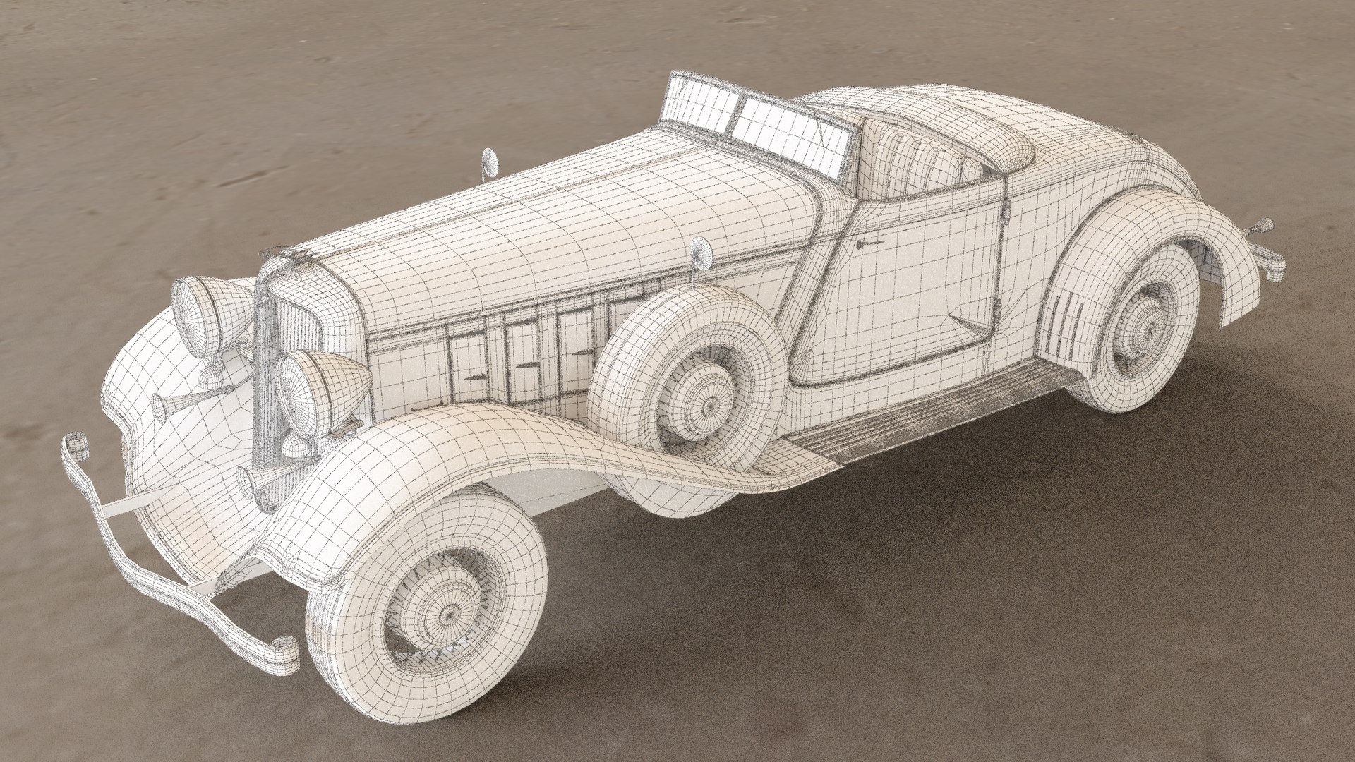 3D Classic Car Model - TurboSquid 1416383