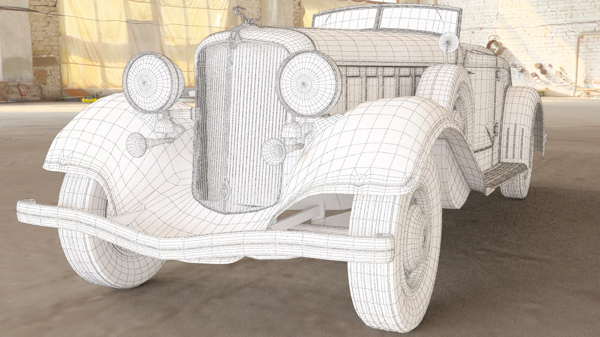 3D Classic Car Model - TurboSquid 1416383