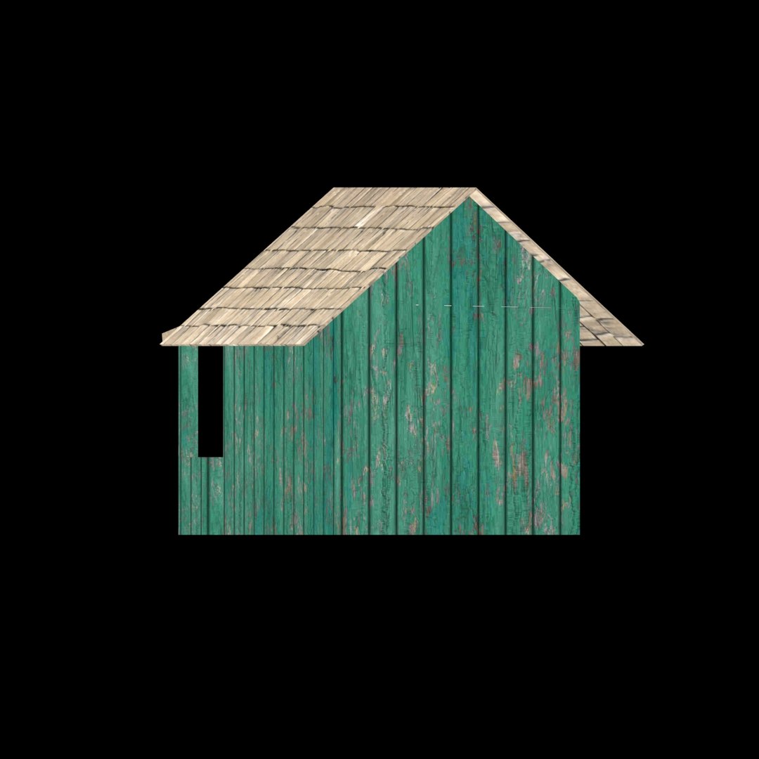 house shack wood 3ds