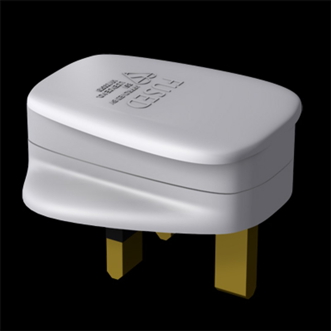 Uk Plug 3d Model