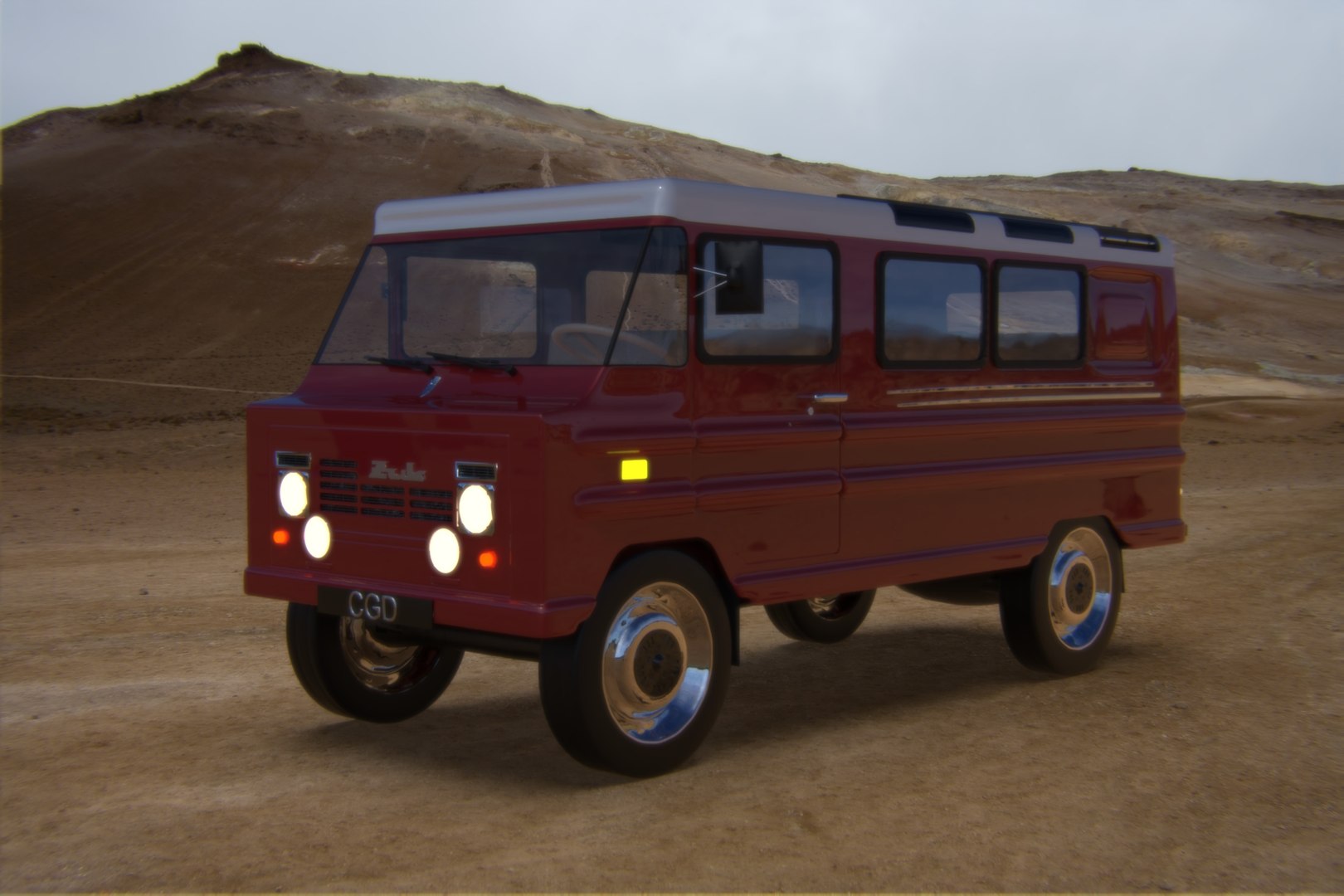 3D Zuk 1961 Van Special Edition - TurboSquid 1786302