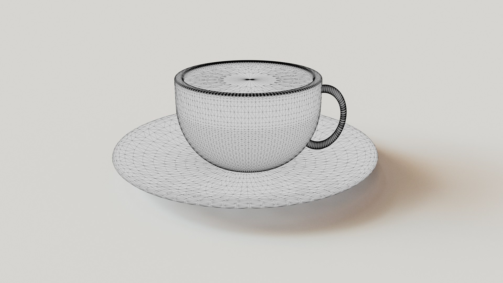 3D Cafe Tea With Pattern - Includes Simple Drag And Drop Texture - 3D ...