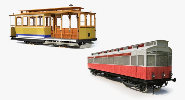 3D Old Trams Collection model - TurboSquid 1930738