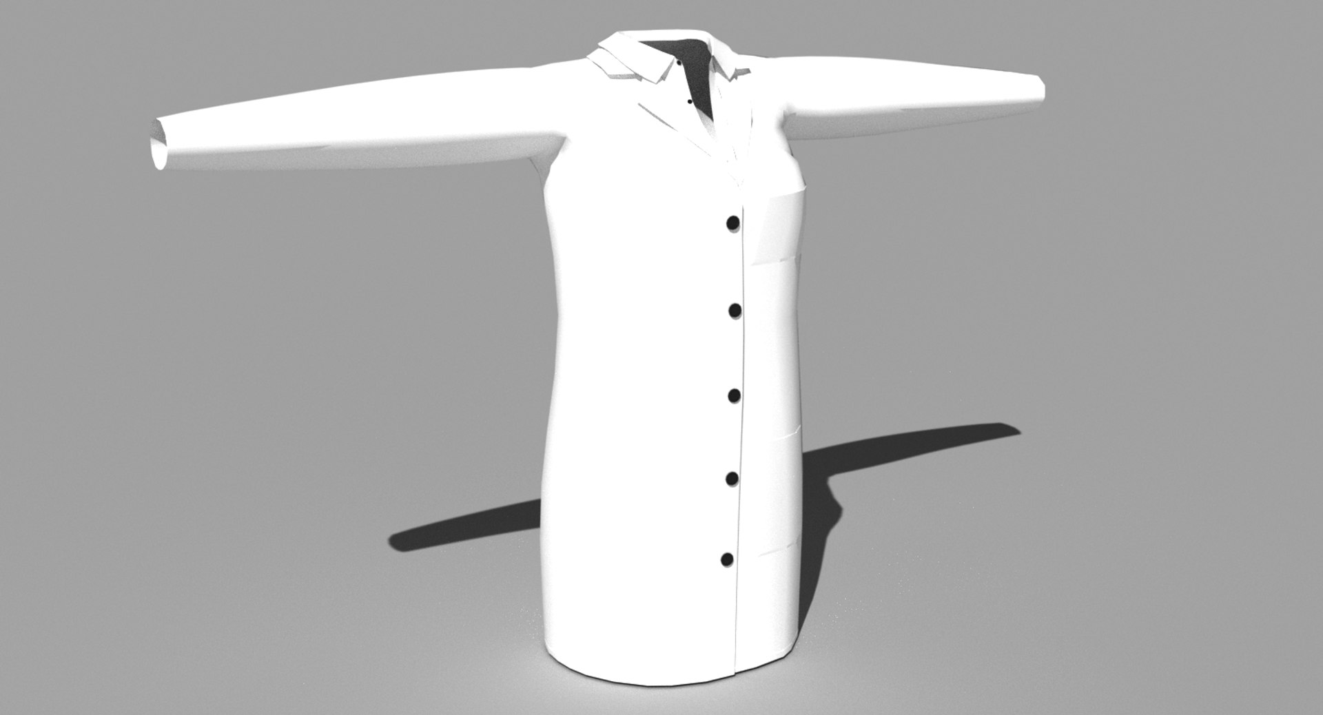 3d 6 lab coats model