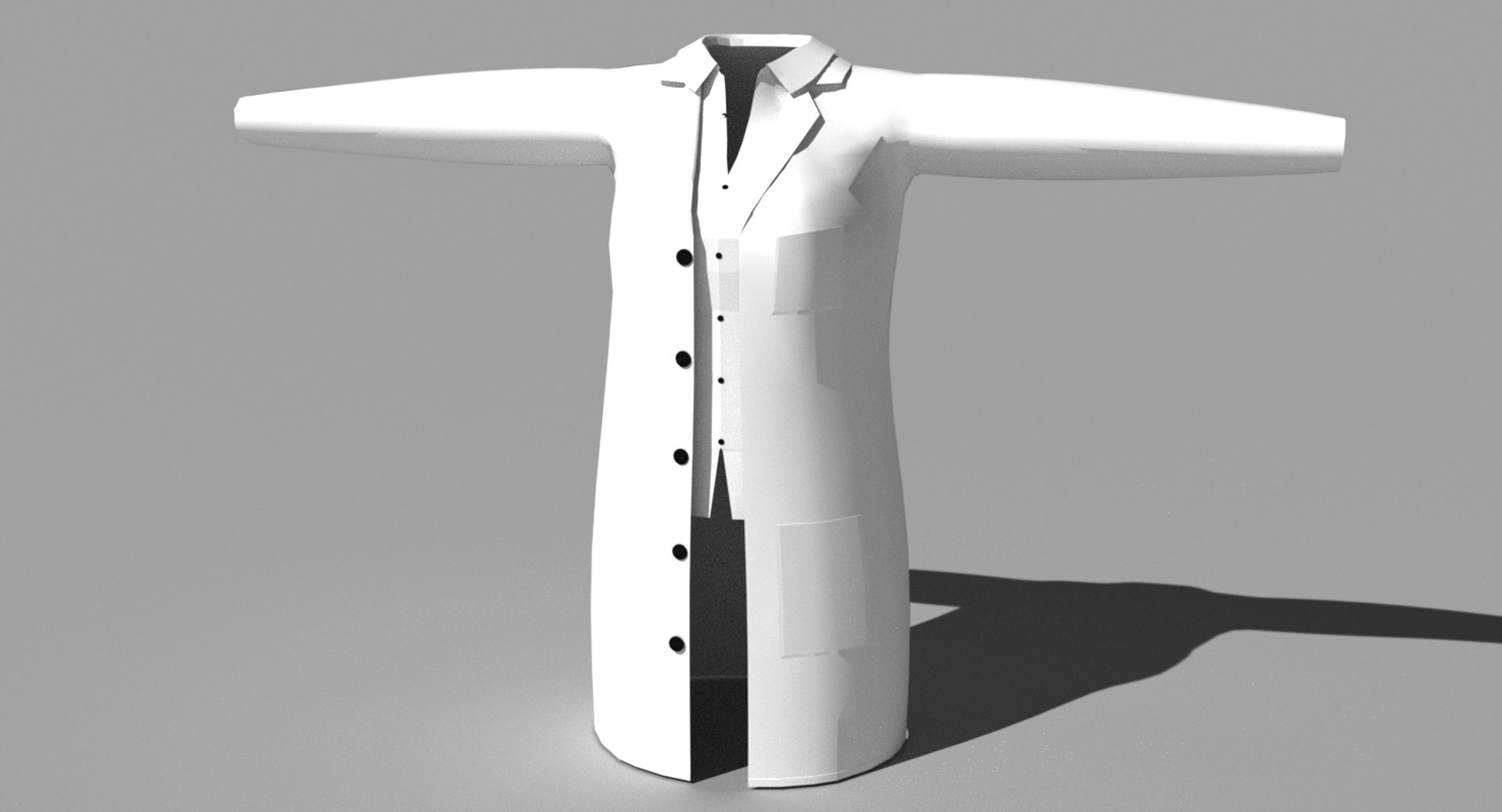 3d 6 lab coats model