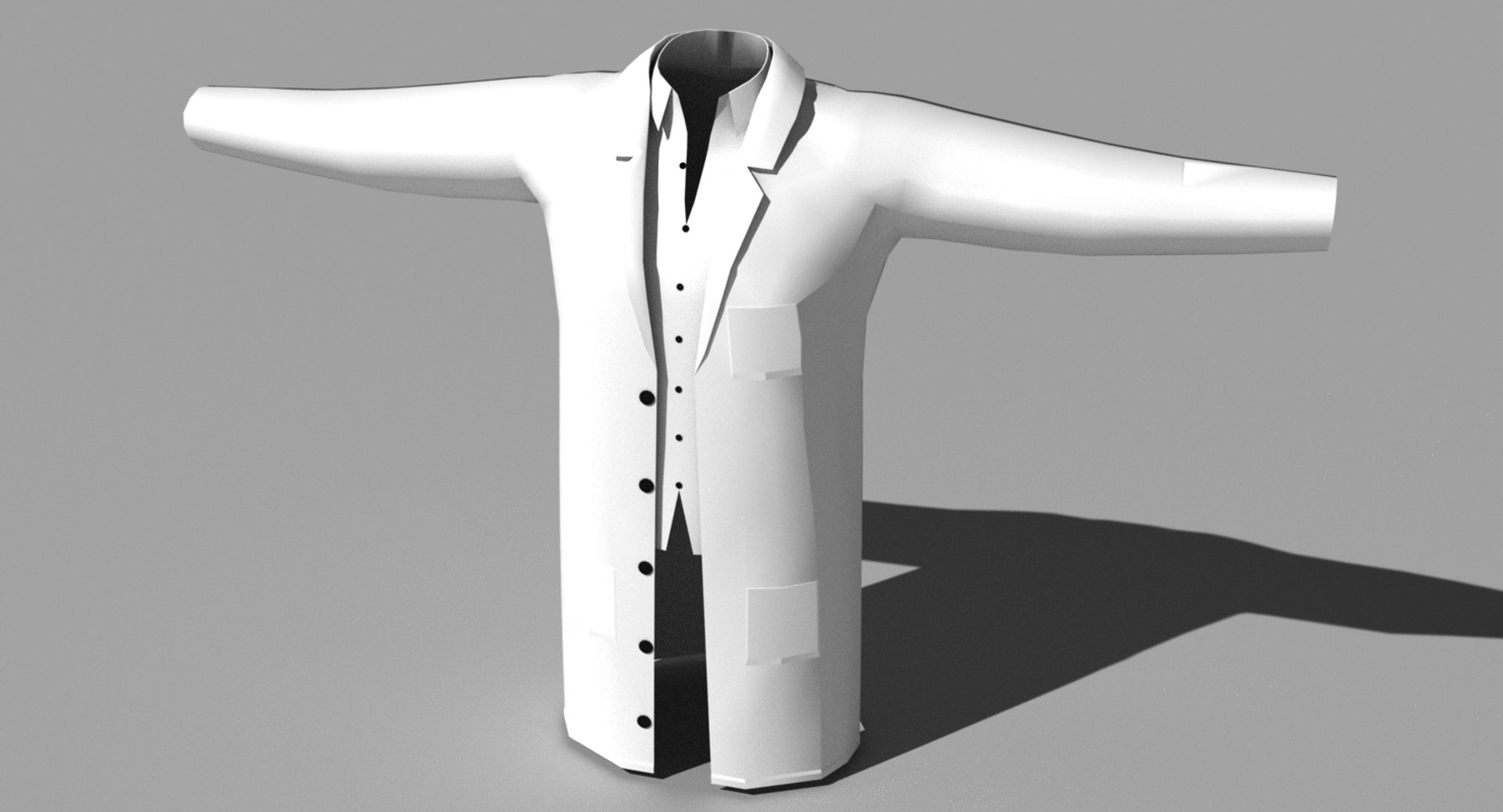 3d 6 lab coats model