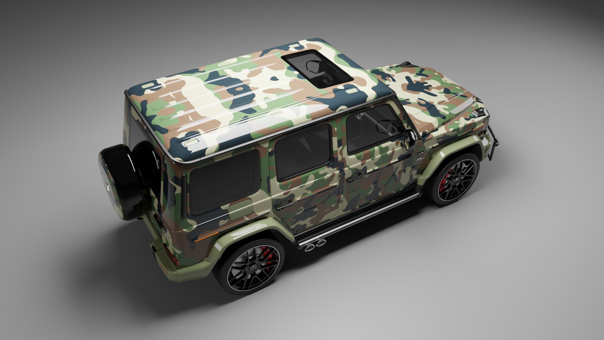 MERCEDES BENZ G WAGON CAMOUFLAGE 3D Model - TurboSquid 2431929