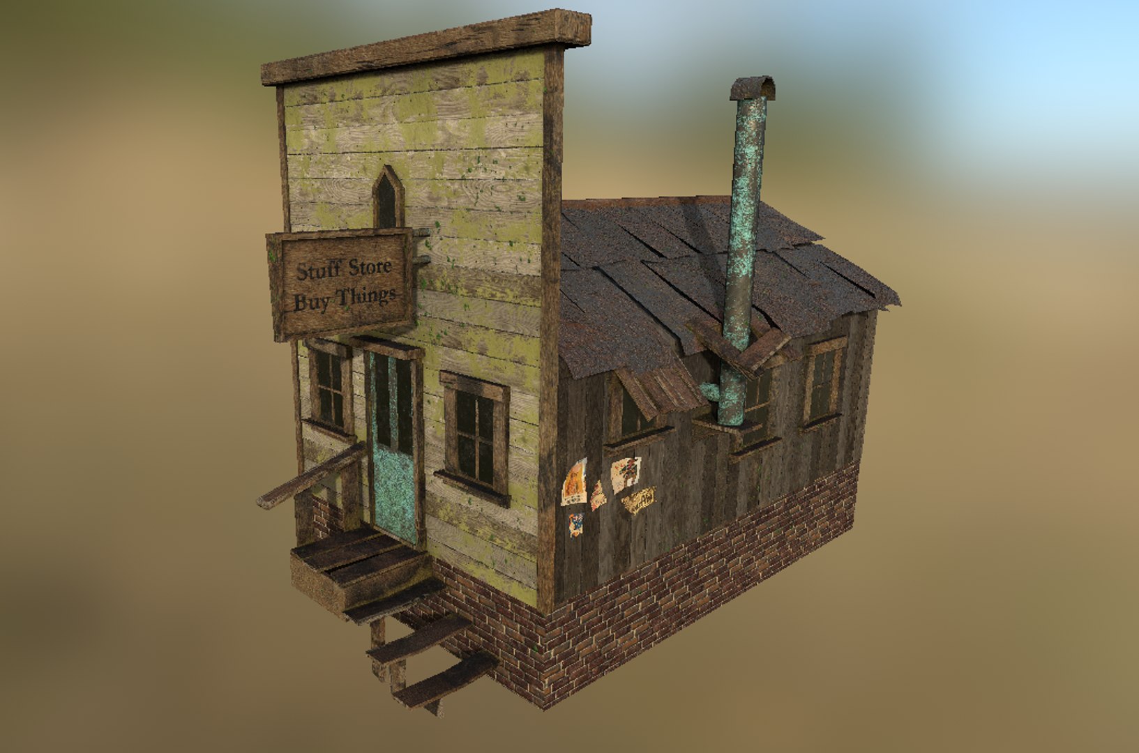 Western Grocery Store 3D Model - TurboSquid 1168957