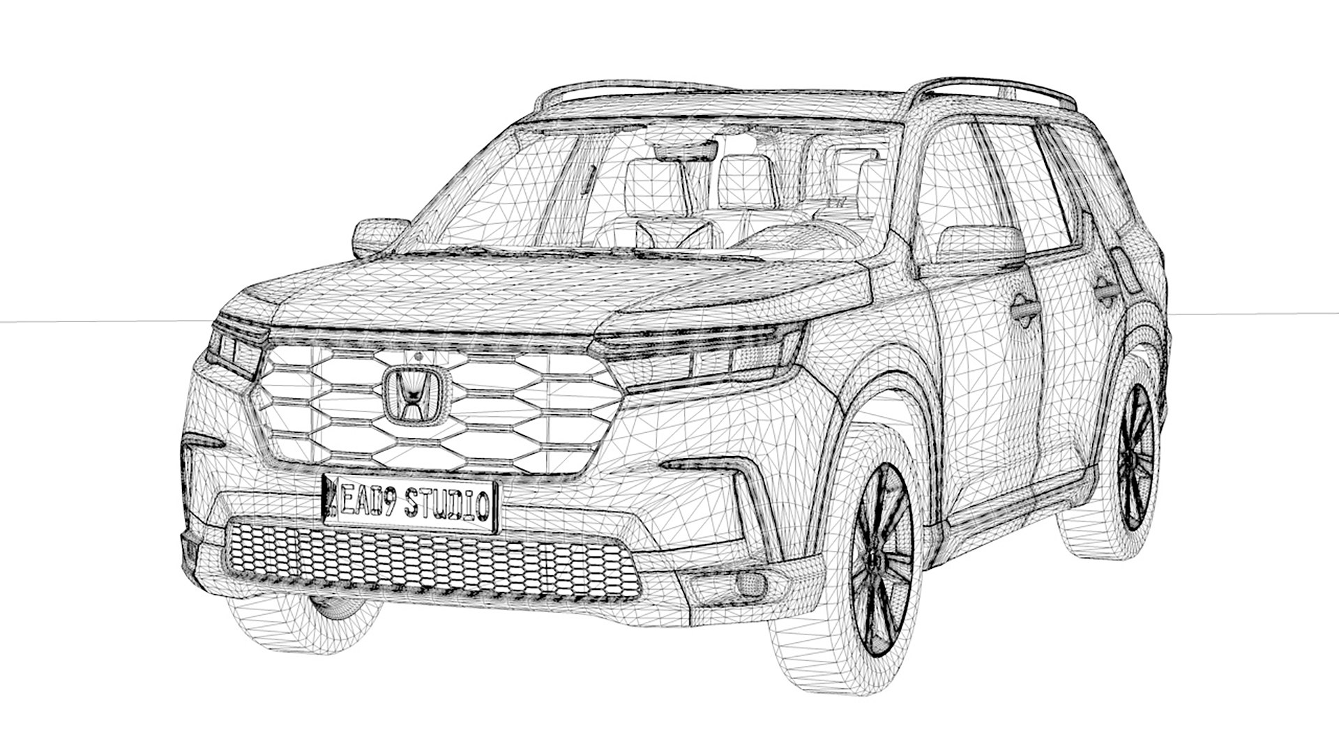 2025 Honda Pilot 3D Model - TurboSquid 2393358