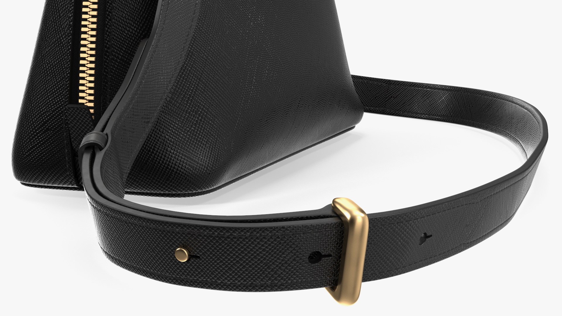 3D Woman Bag Prada Promenade Black - TurboSquid 2131762