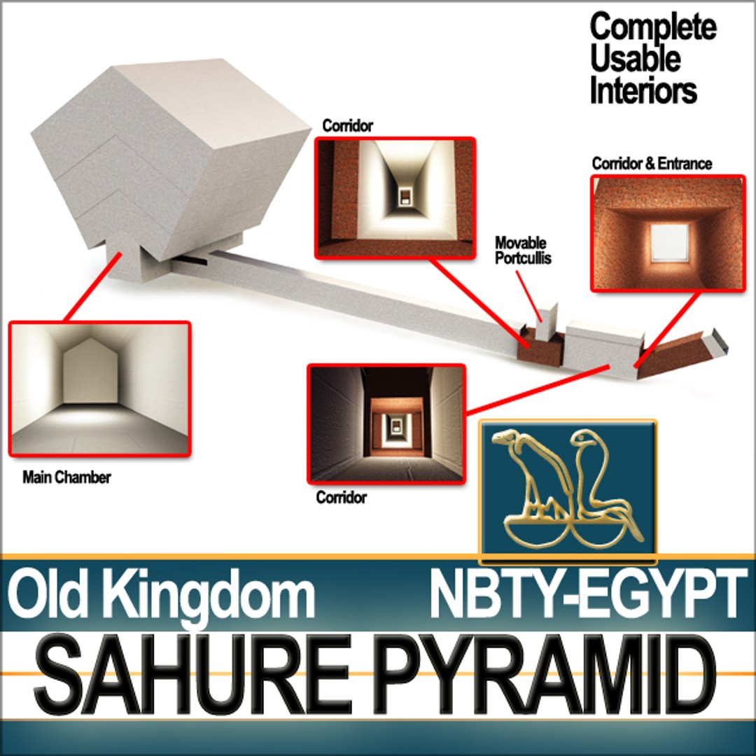 Ancient Egypt Pyramid Sahure 3d Model