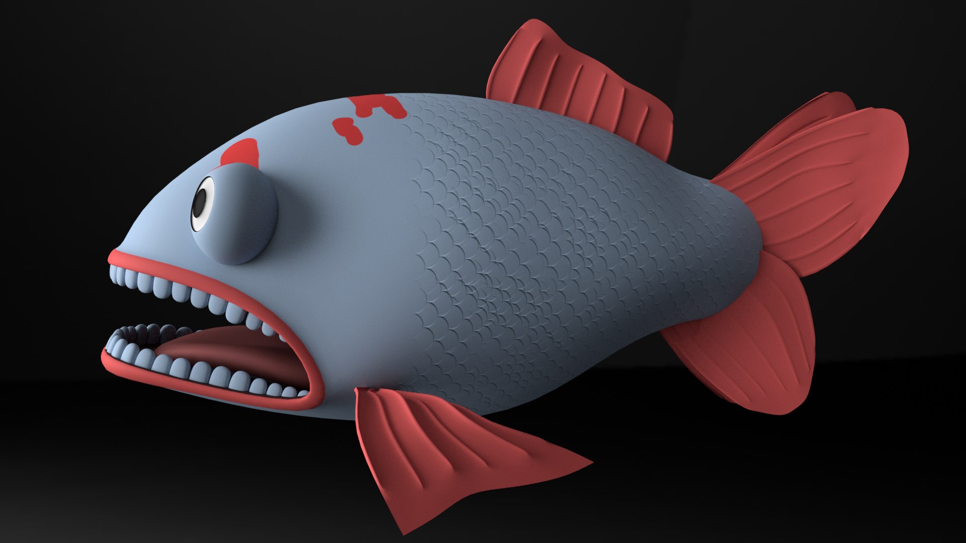 3D Island Eater - Monster Fish - TurboSquid 1811145