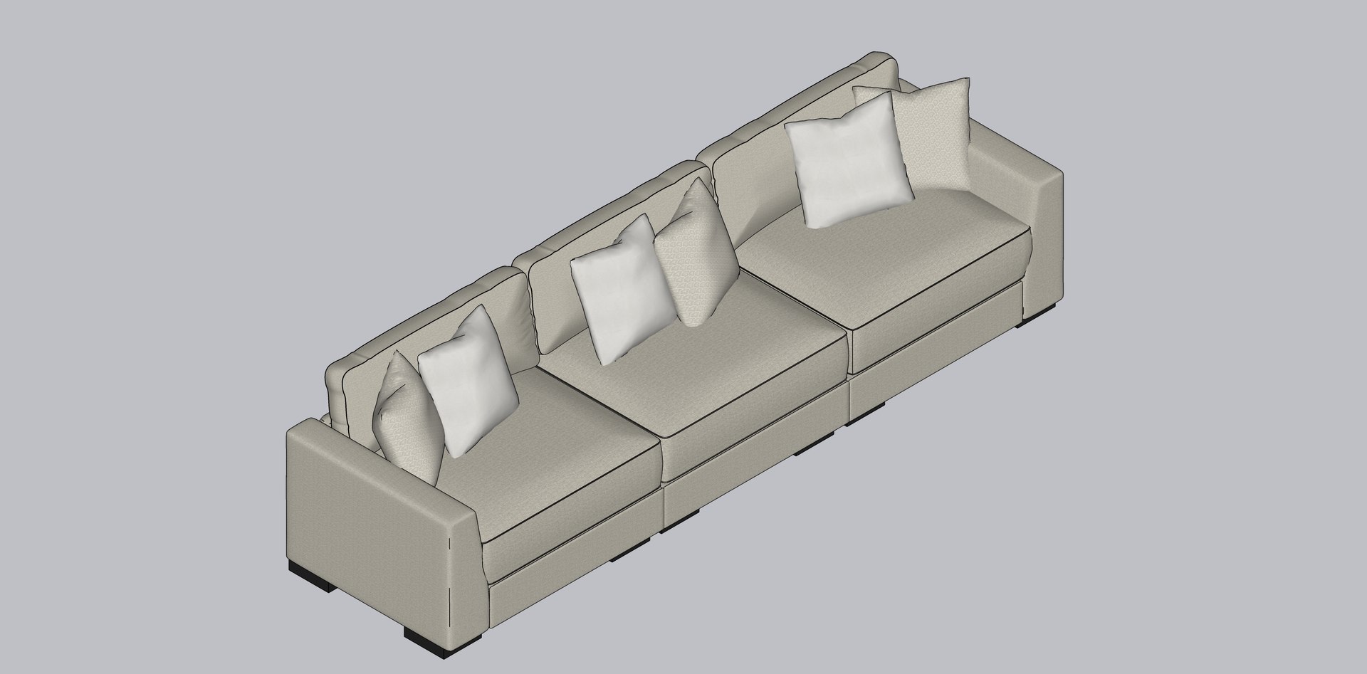 3D Sofa 3 Seat ASHLEY LYNDEBORO - TurboSquid 2108467