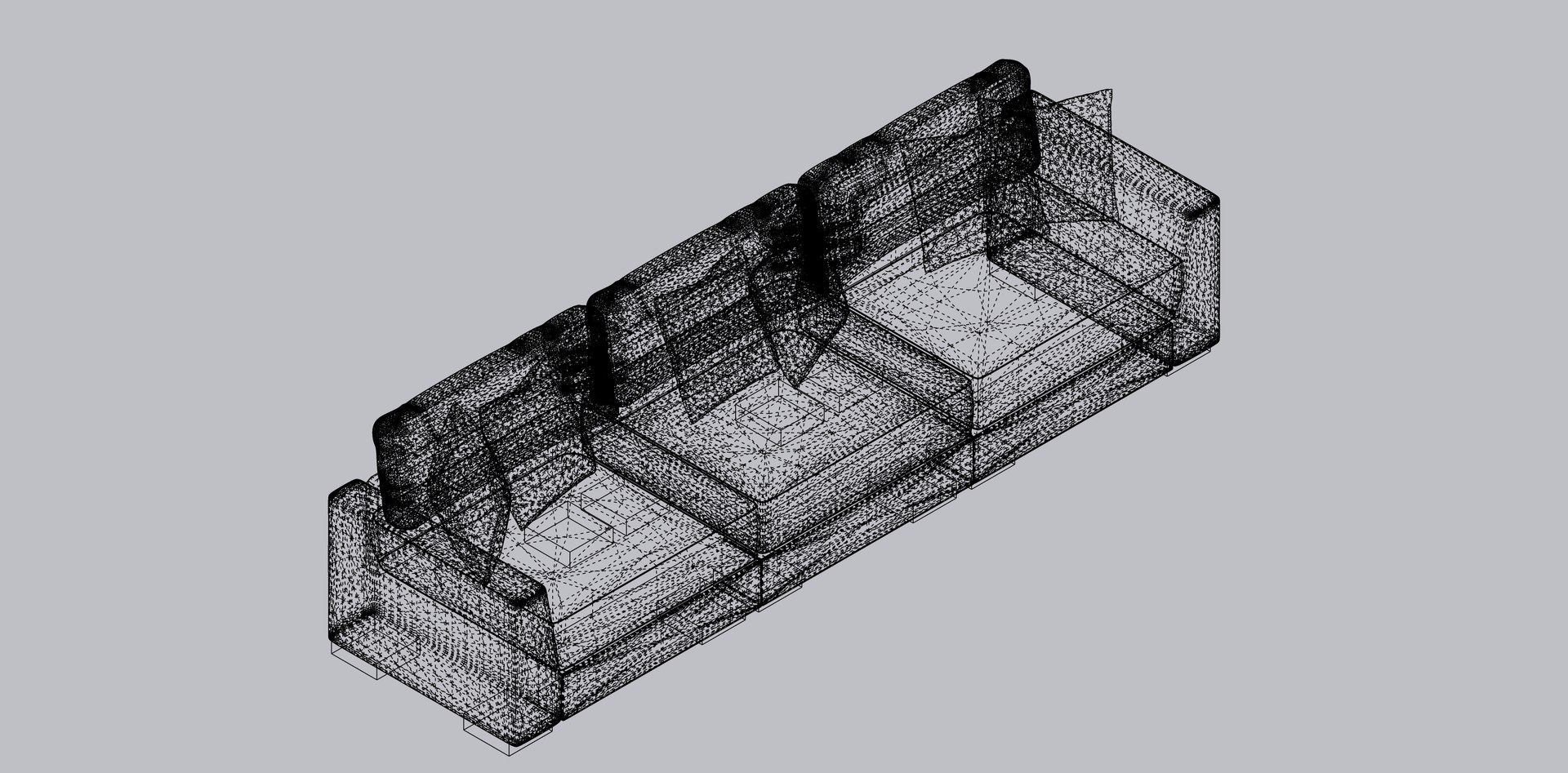 3D Sofa 3 Seat ASHLEY LYNDEBORO - TurboSquid 2108467