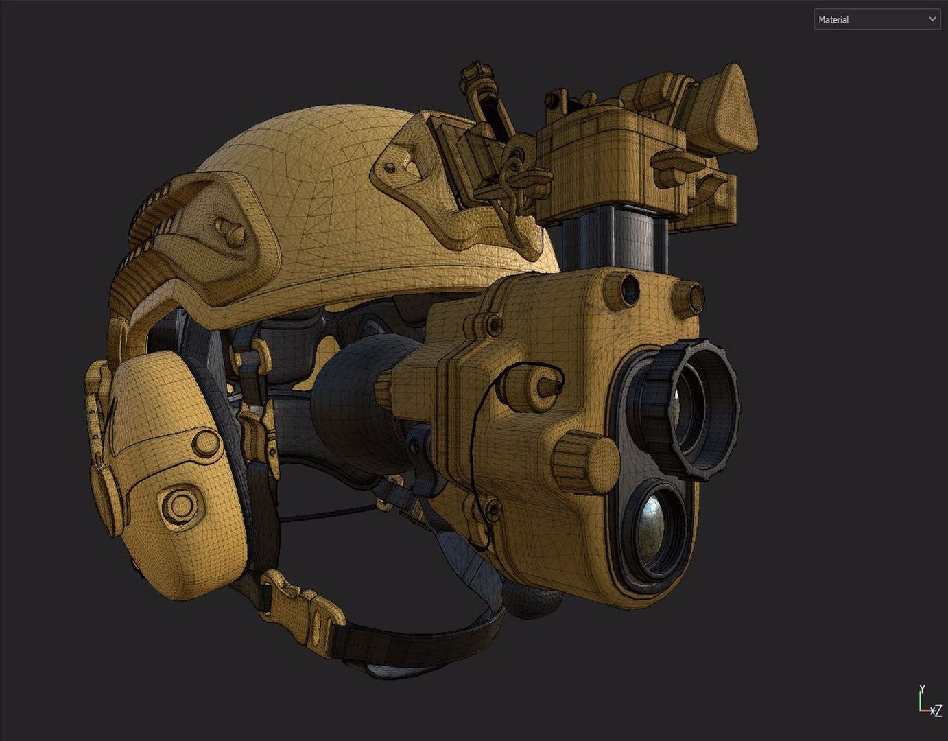 Tactical Helmet 3D Model - TurboSquid 2054076