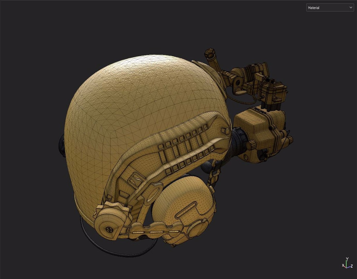 Tactical Helmet 3D Model - TurboSquid 2054076