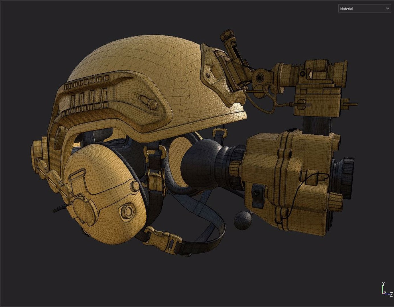 Tactical Helmet 3D Model - TurboSquid 2054076