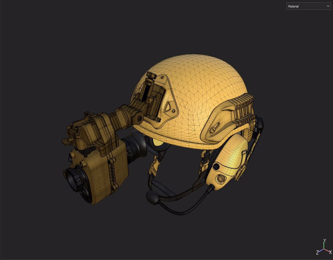 Tactical Helmet 3D Model - TurboSquid 2054076