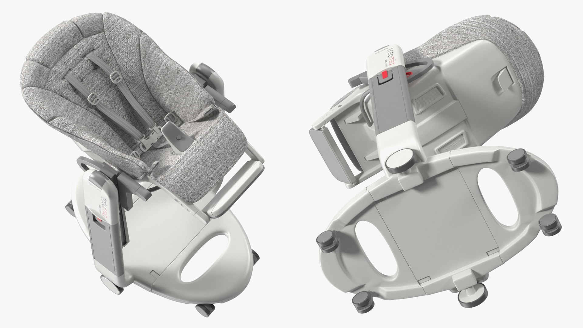 High Chair Peg Perego Horizontal Grey Rigged Model - TurboSquid 2166872