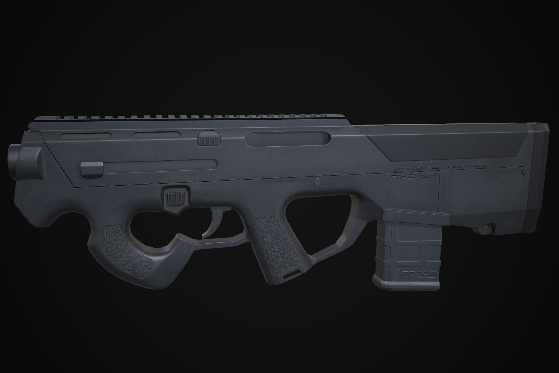 3D Magpul pdr model - TurboSquid 1818937
