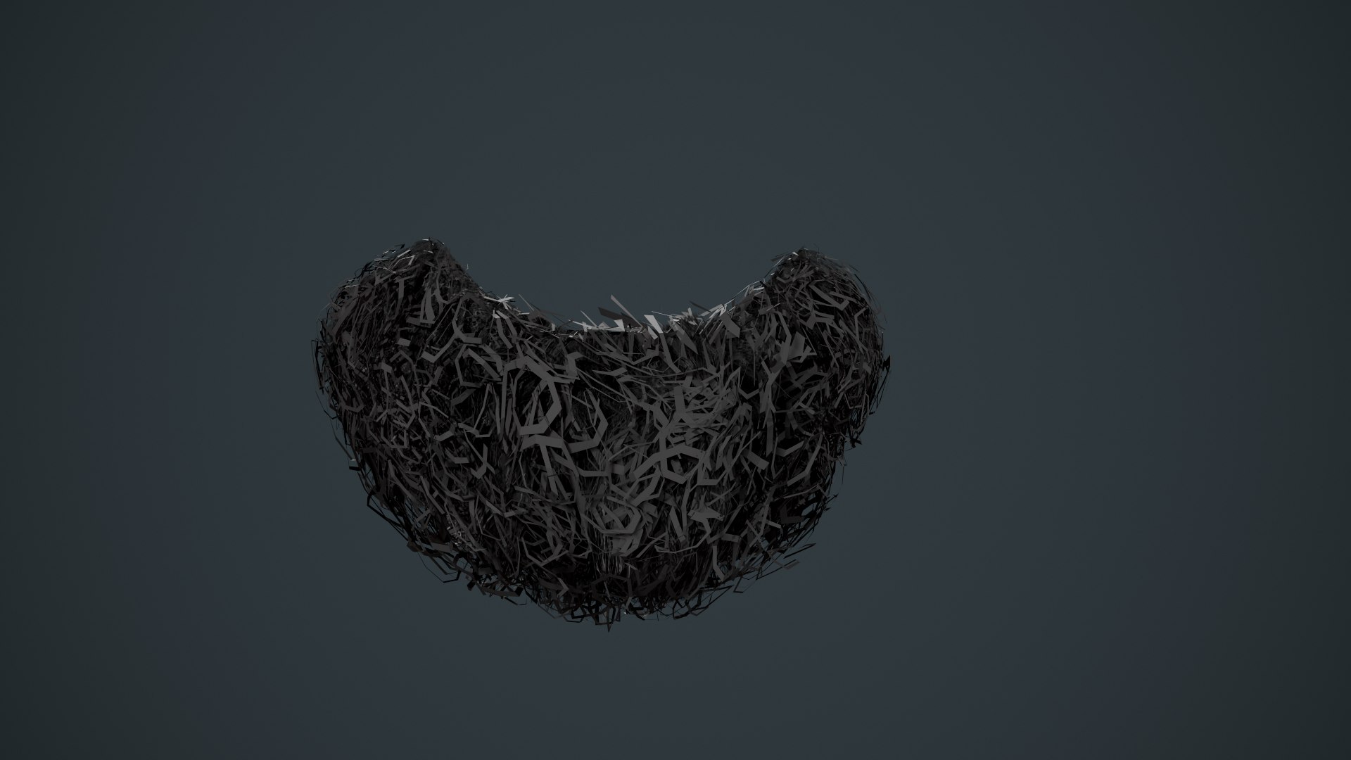 3D Facial Hair Cards Style 9 - Curly Goatee Beard - TurboSquid 1983514