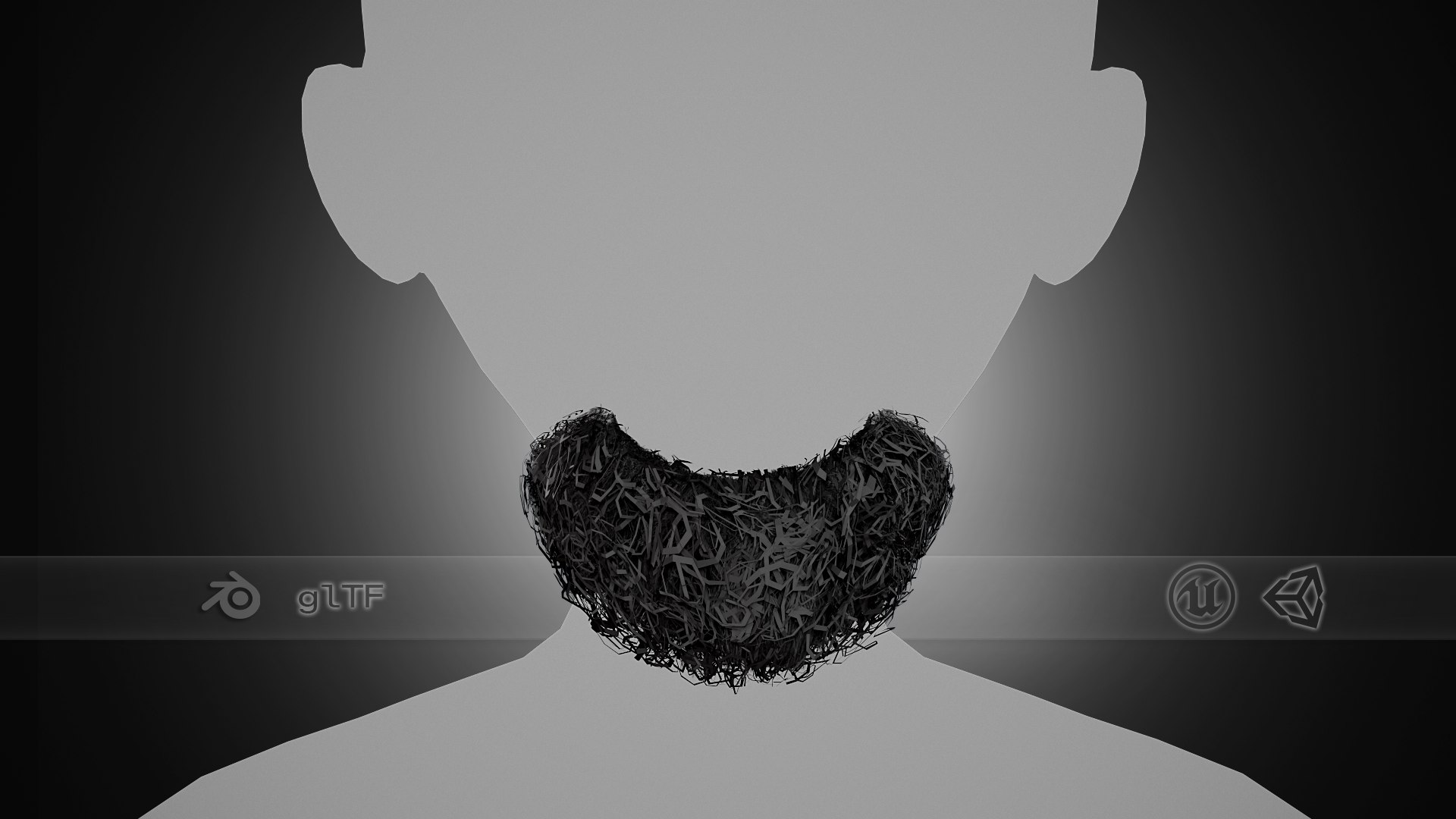 3D Facial Hair Cards Style 9 - Curly Goatee Beard - TurboSquid 1983514