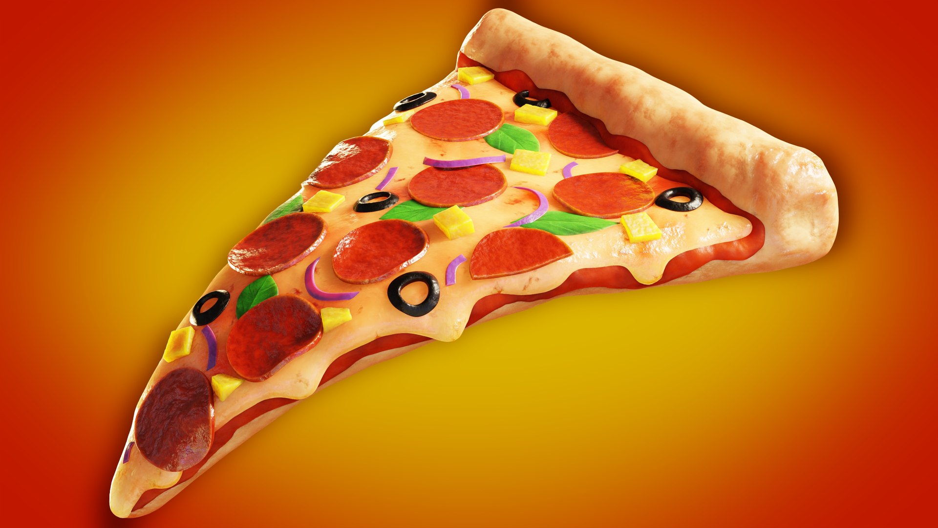 Pizza Slice 3D model - TurboSquid 1901684