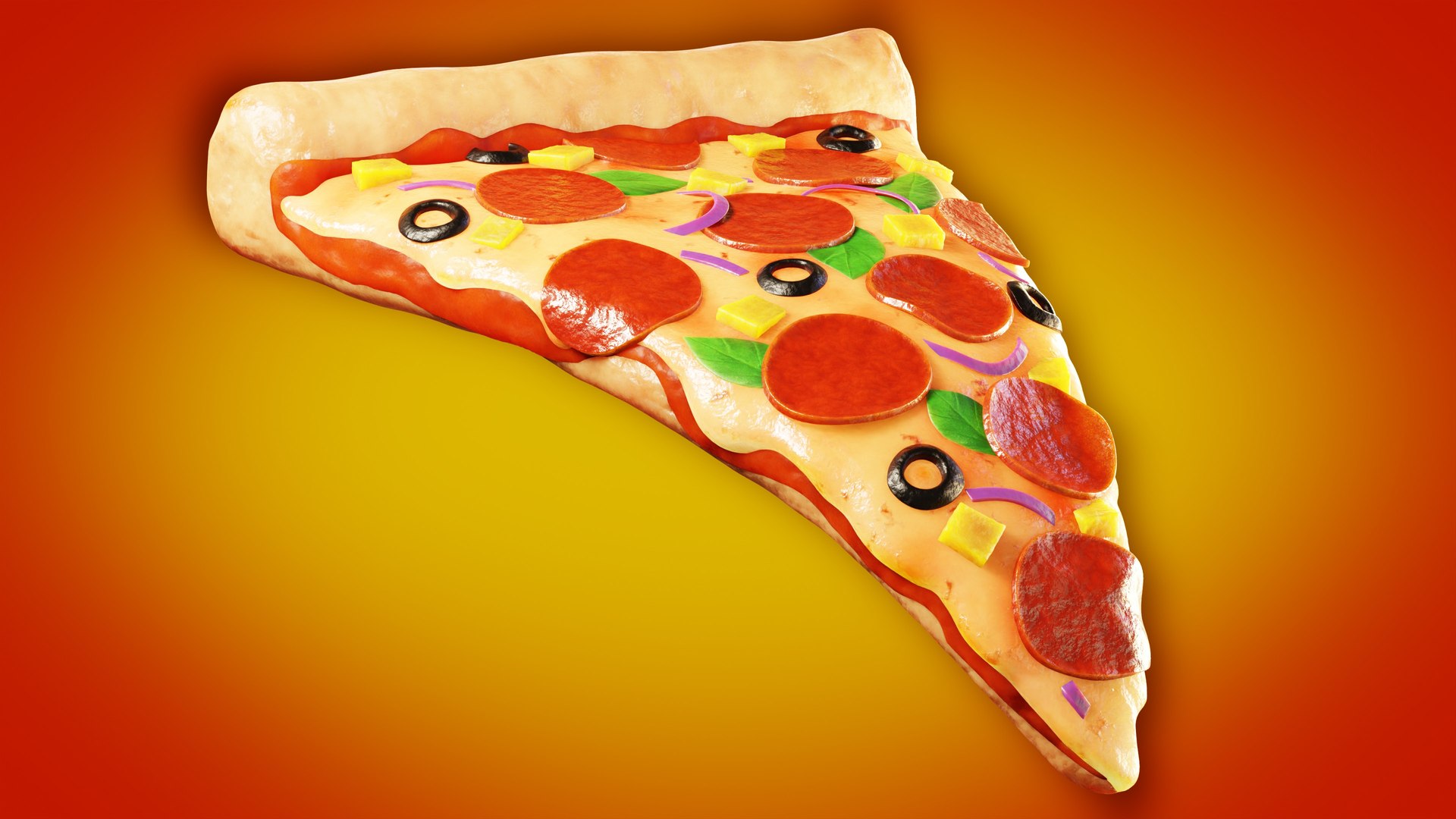 Pizza Slice 3D model - TurboSquid 1901684
