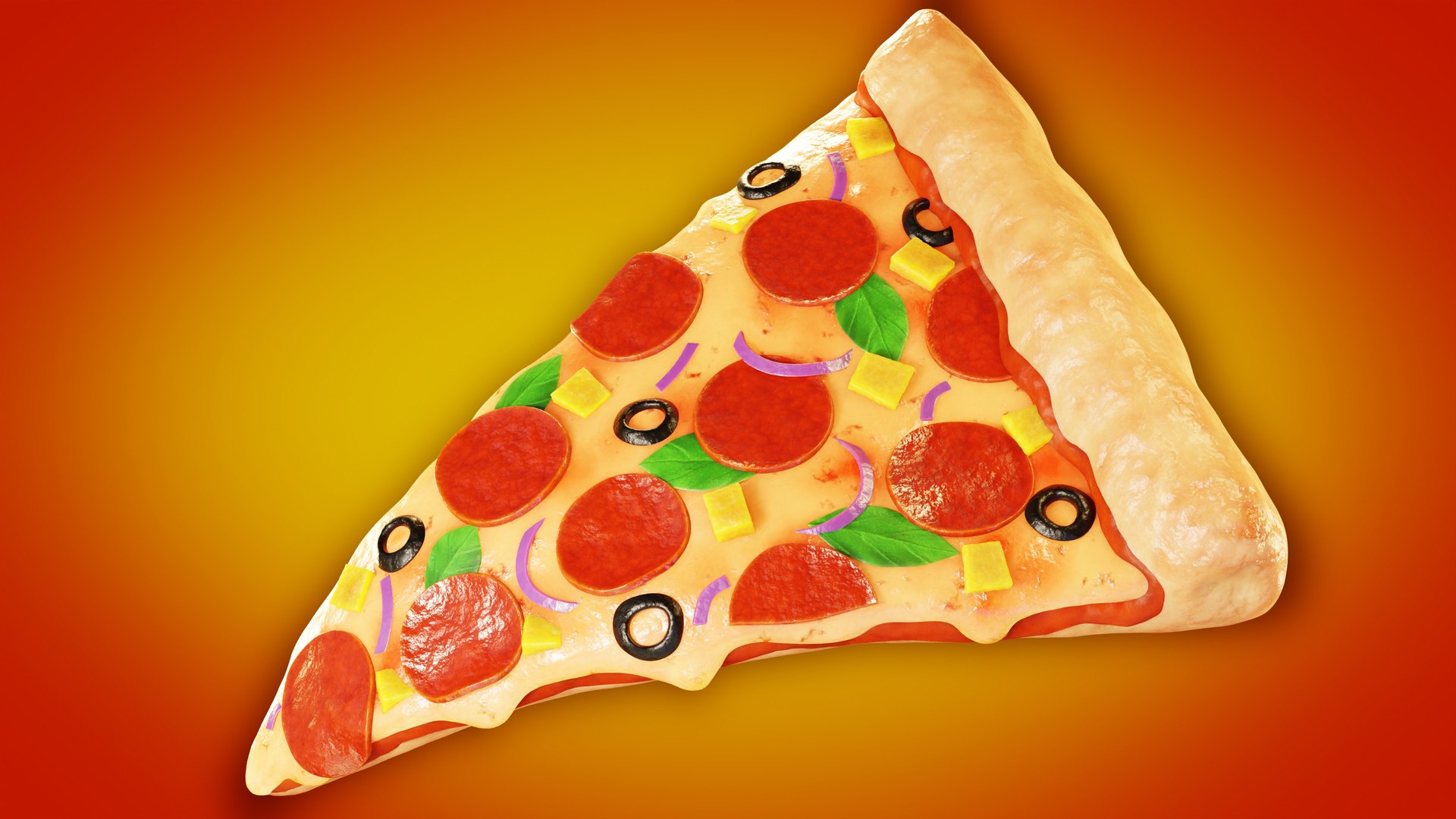 Pizza Slice 3D model - TurboSquid 1901684
