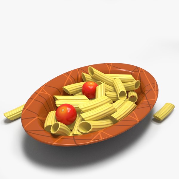 3D Penne Pasta model - TurboSquid 1912121