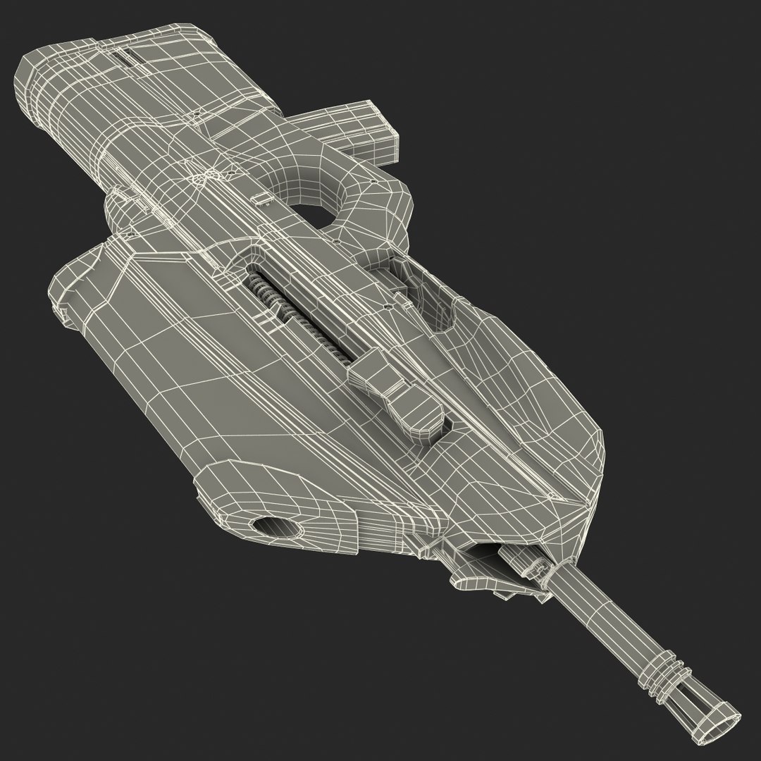 fn herstal f2000 3d model