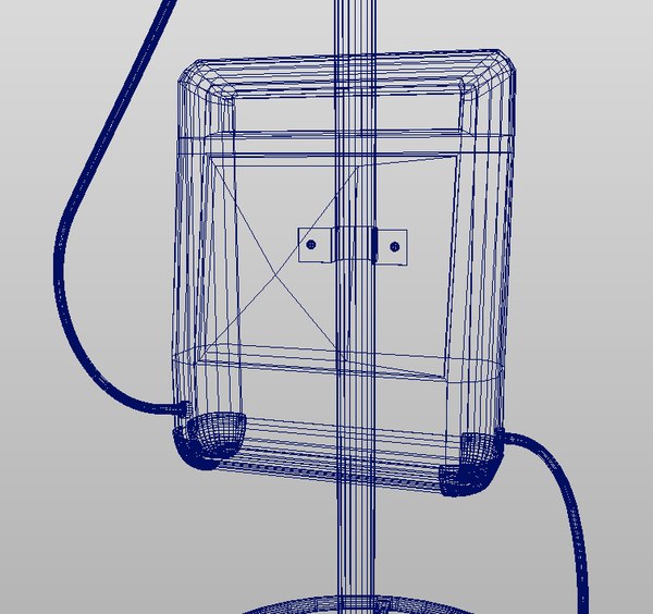 iv intravenous pump machine 3d max