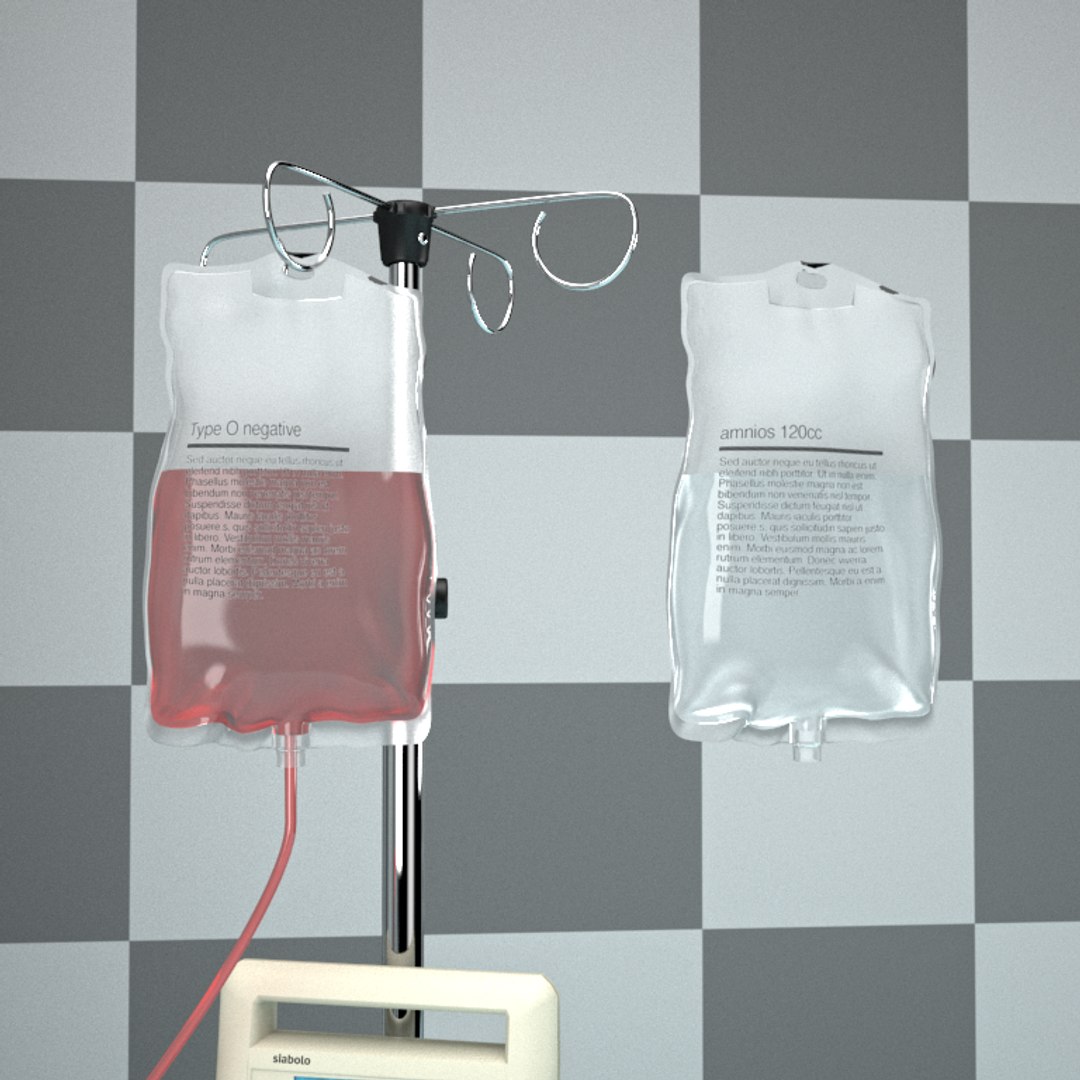 Iv Intravenous Pump Machine 3d Max