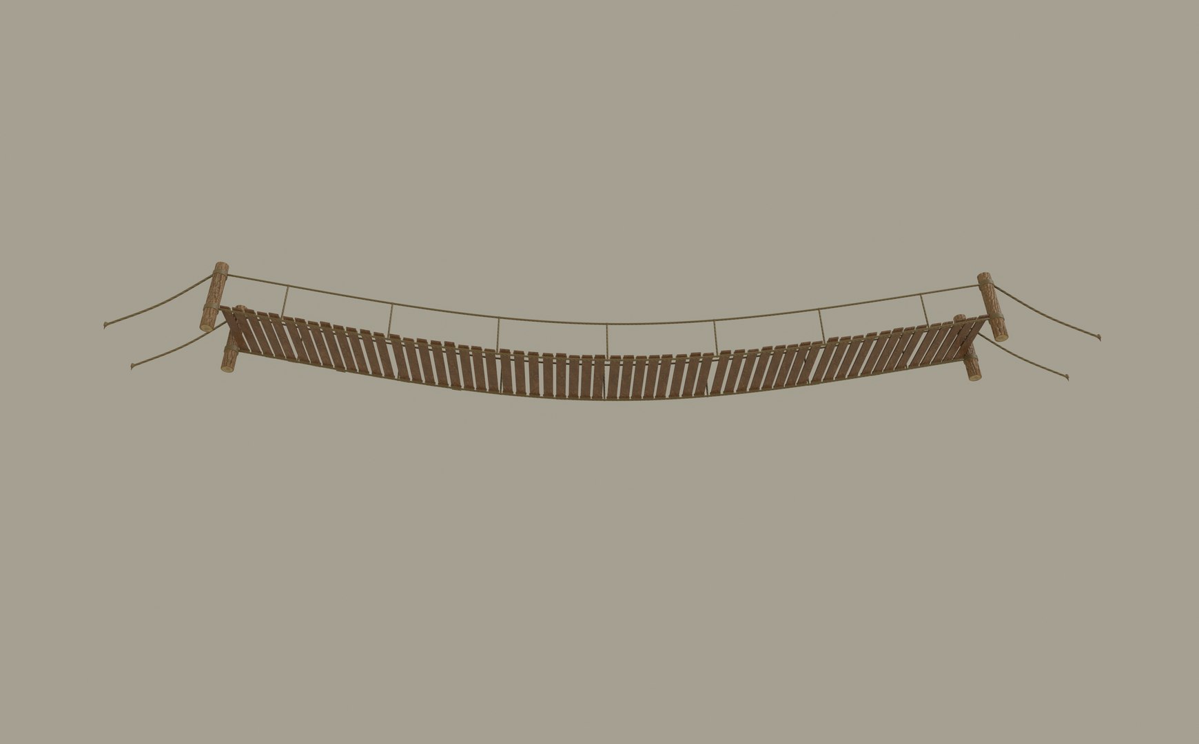 Rope Bridge 3D - TurboSquid 1663743