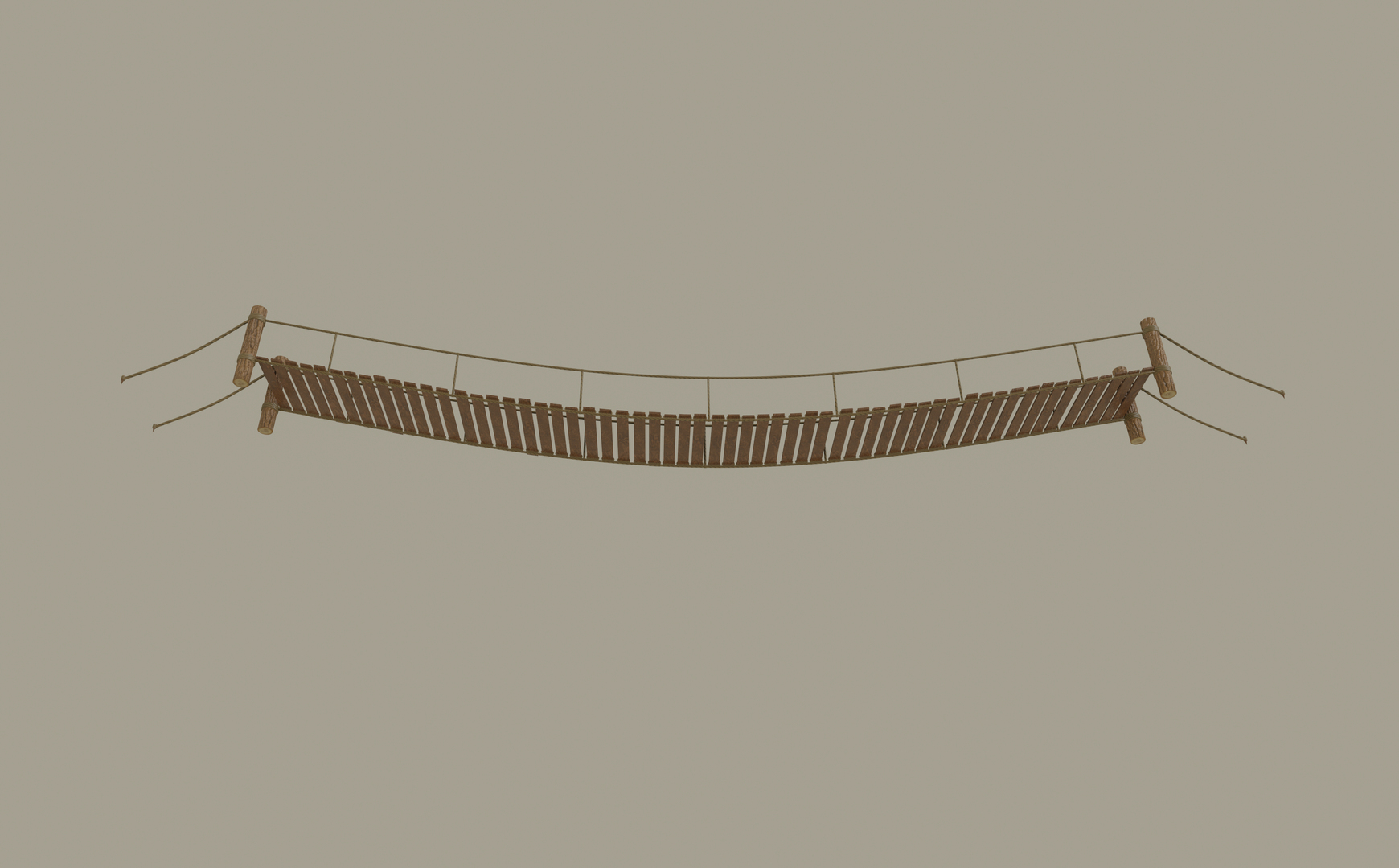 Rope bridge 3D - TurboSquid 1663743