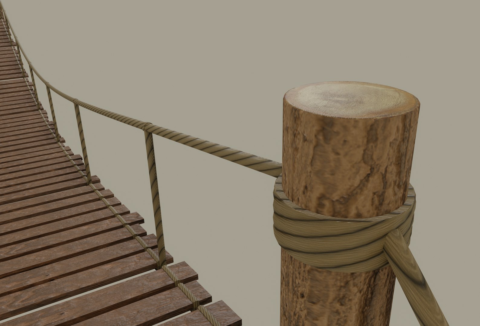 Rope Bridge 3D - TurboSquid 1663743