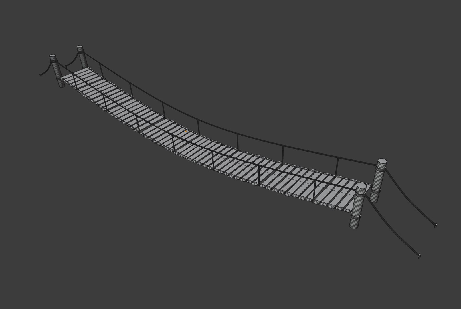 Rope Bridge 3D - TurboSquid 1663743