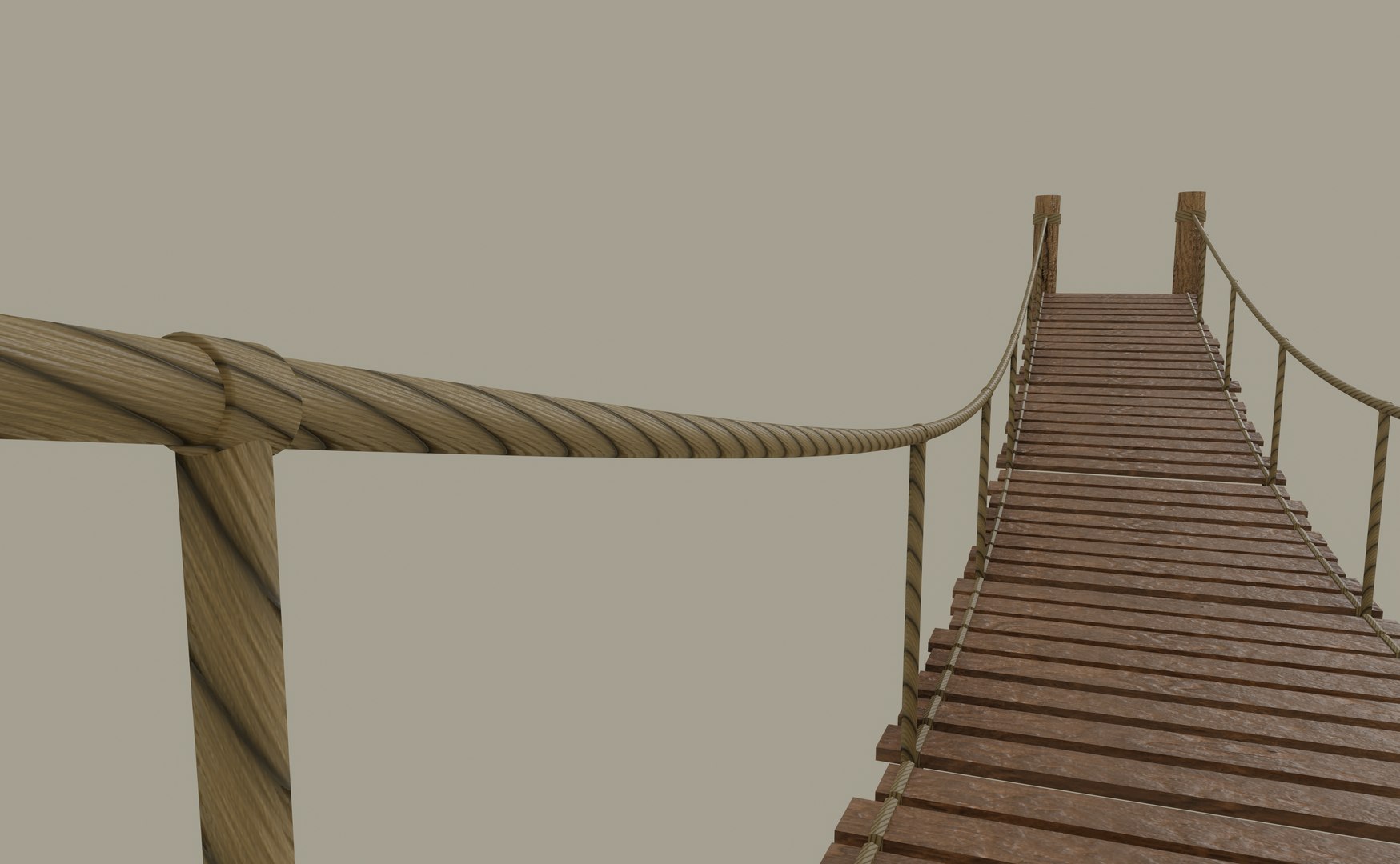 Rope Bridge 3D - TurboSquid 1663743