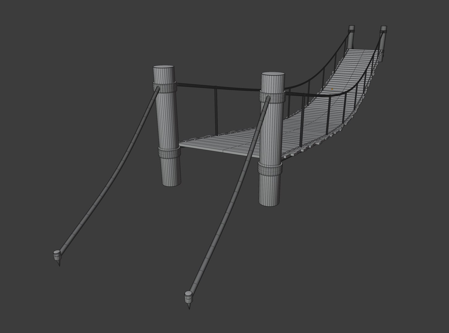 Rope Bridge 3D - TurboSquid 1663743